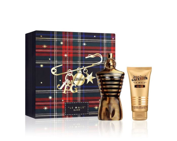 Jean Paul Gaultier Le Male Elixir Set 125ml eau de parfum spray + 75ml ...